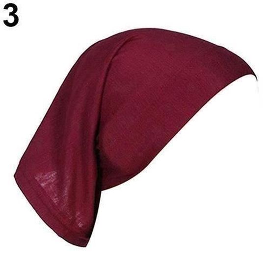 FINE-JL Bonnet Hijab Musulman Islamique en Coton pour Femmes - Sous ...