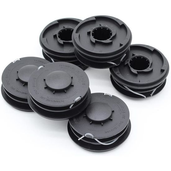 SWNKDG Lot de 6 bobines de fil compatibles avec Einhell GC-ET 4530, longueur : 10 m, diamètre ...
