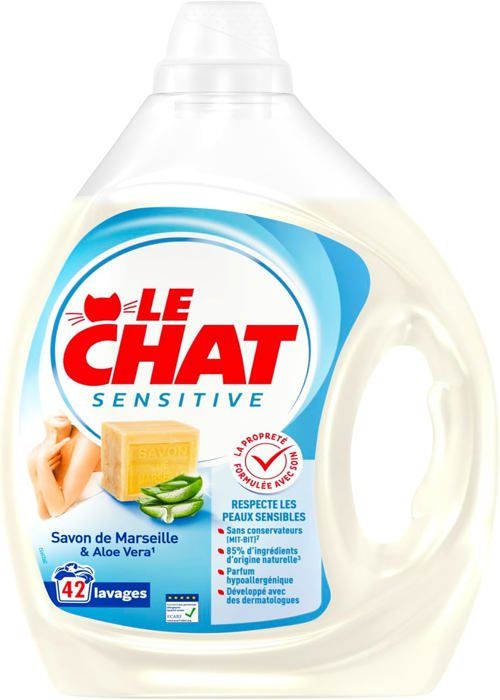 Sensitive-Savon de Marseille & Aloe Vera-Respecte les Peaux Sensibles-85% d'ingrédients d ...