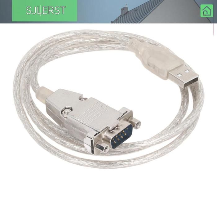 Sjlerst Adaptateur USB vers série USB To Serial Adapter 3.3ft USB To ...