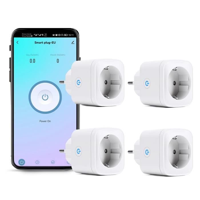 Prise Connectée Wifi,Prise Intelligente Compatible Avec Android Et Ios ...