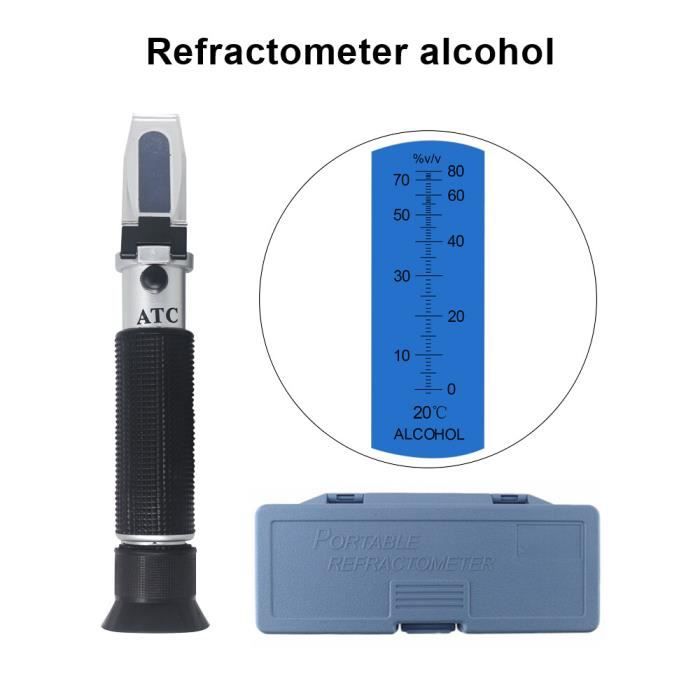 Mesure-controle,Réfractomètre pour alcool bière vin Brix 0-32%, outil ...