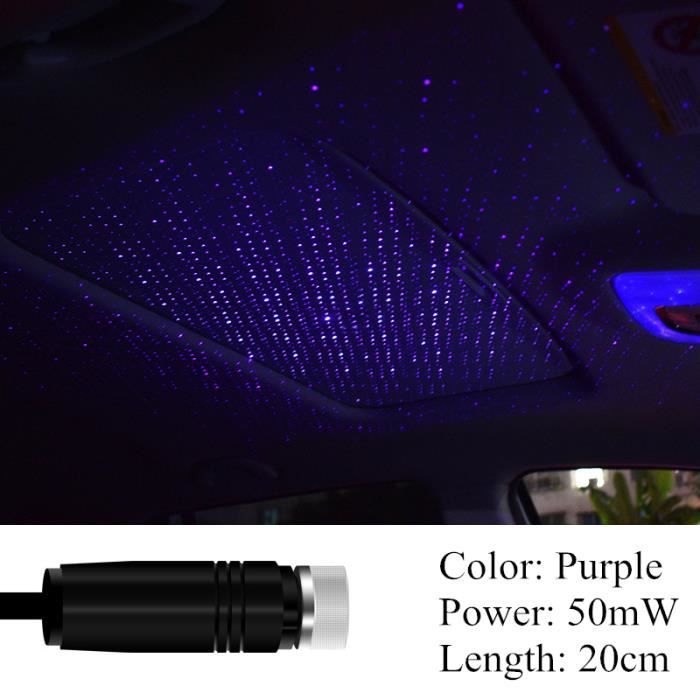 Mini LED Voiture Toit Étoile Veilleuse Projecteur Ambiance Galaxy Lampe ...
