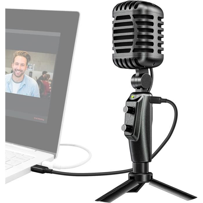 Usb Pc Microphone Retro, Emr Mic Design Retro, Micro (192Khz-24Bit ...