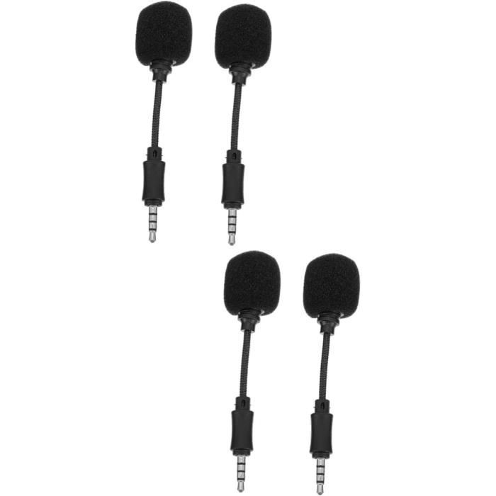 4 Pièces Microphone Antibruit Micro D'Interview Microphone De Diffusion En Direct Micro Revers ...