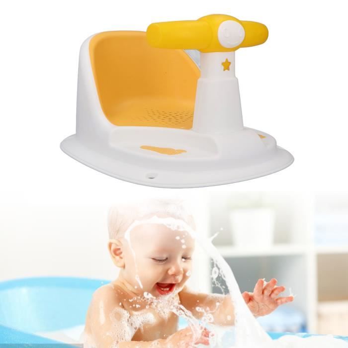ESTINK Chaise de bain bébé avec dossier et ventouses puissantes ...