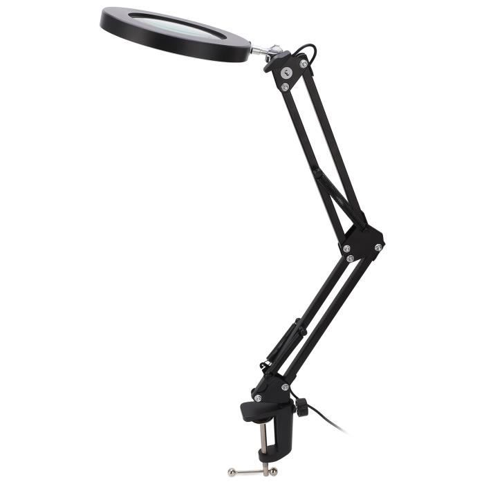 JIE Lampe Led 5X Loupe 5X Avec Lumière Et Support, Lampe Loupe Led À ...