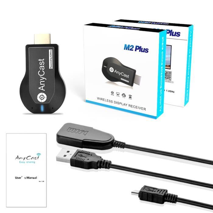 TERMINAL TNT,M2 Projecteur d'Écran Smart TV M2 Pro Dongle TV Sans Fil ...