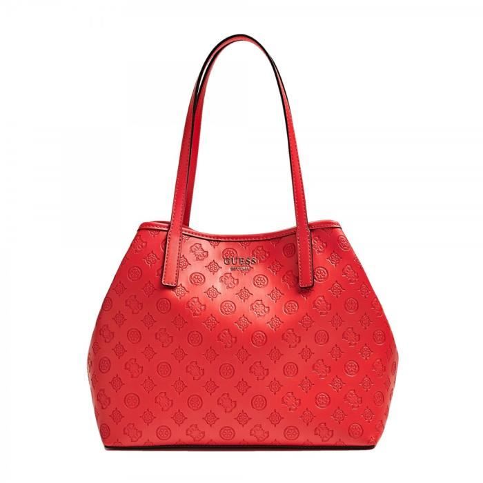 Sac à main Guess Vikky Tote Rouge Rouge - Cdiscount Bagagerie ...