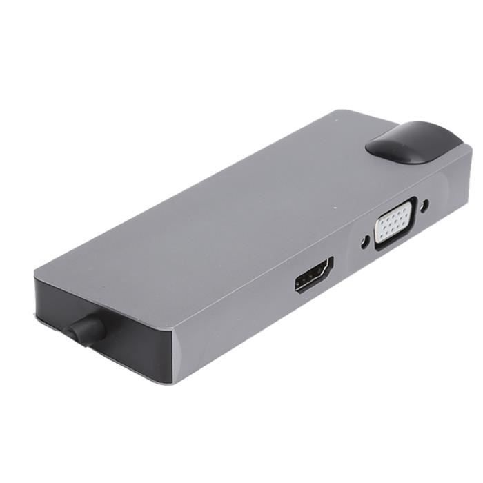 HURRISE Hub 8 en 1 Station d'Accueil Hub Type C 8 en 1 Convertisseur ...