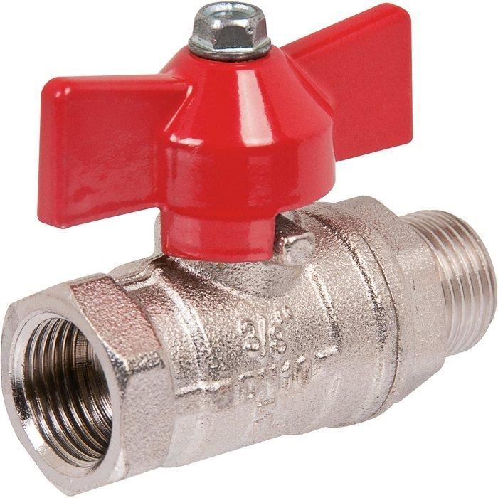 Vanne papillon laiton nickelé - MF 1'- Itap - Cdiscount Bricolage