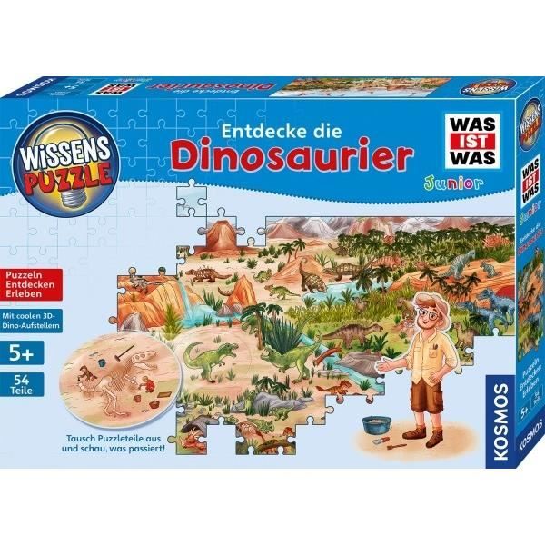 WAS IST WAS JUNIOR - ENTDECKE DIE DINOSAURIER KOSMOS 68 - Puzzle 100 ...