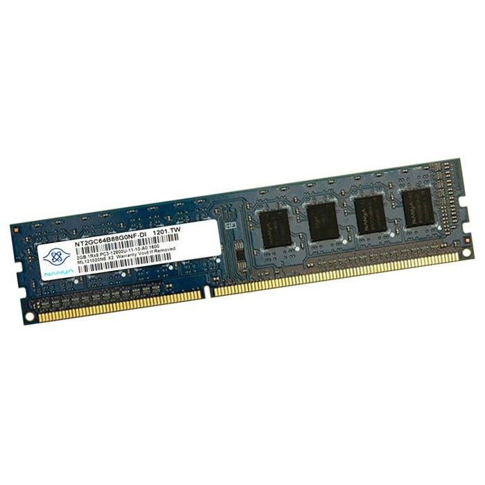 2Go RAM PC Bureau NANYA NT2GC64B88G0NF-DI DIMM DDR3 PC3-12800U 1600Mhz 1Rx8 - Cdiscount Informatique