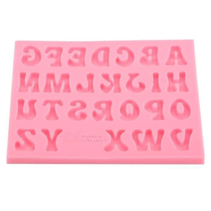 Moule en silicone alphabet moule alphabet glaçon de moule à lettre de ...