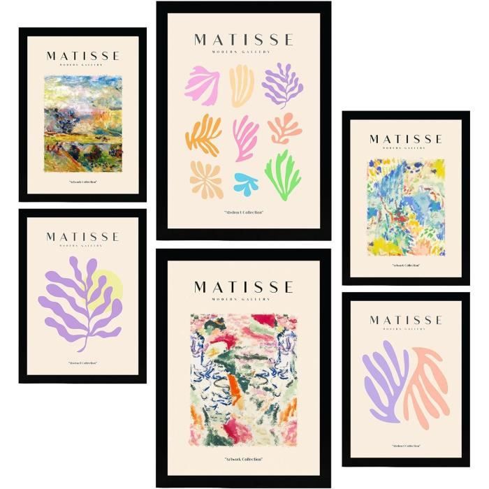 Lot De 6 Affiches Henri Matisse. Végétation. Estampes Du Fauvisme Et De ...