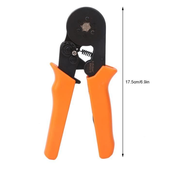 Pince à sertir les bornes Pince à Sertir Tube Terminal Crimper Crimping Tool, Terminal Crimping ...