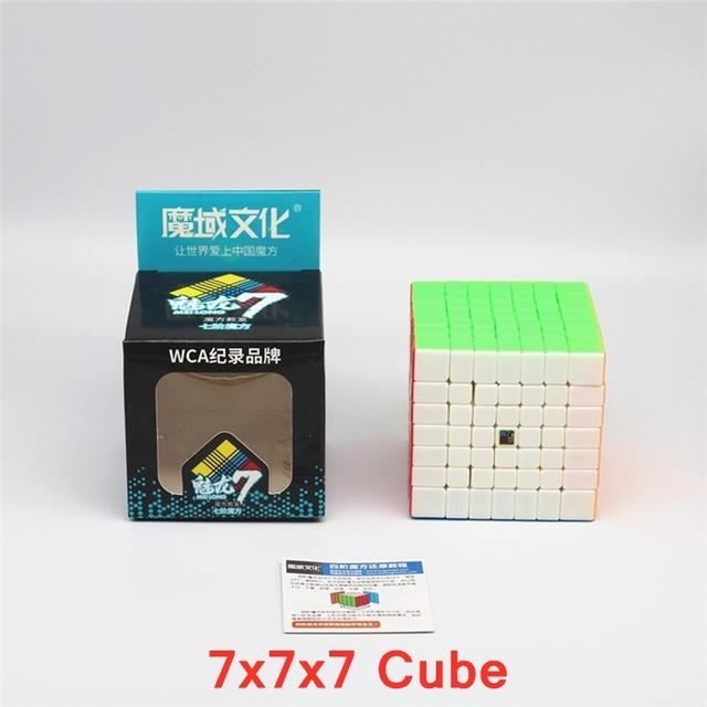 CASSE-TETE,7X7 Stickerless--cube magique 2x2 ~ 7x7x7, 3x3, vitesse 7x7 ...