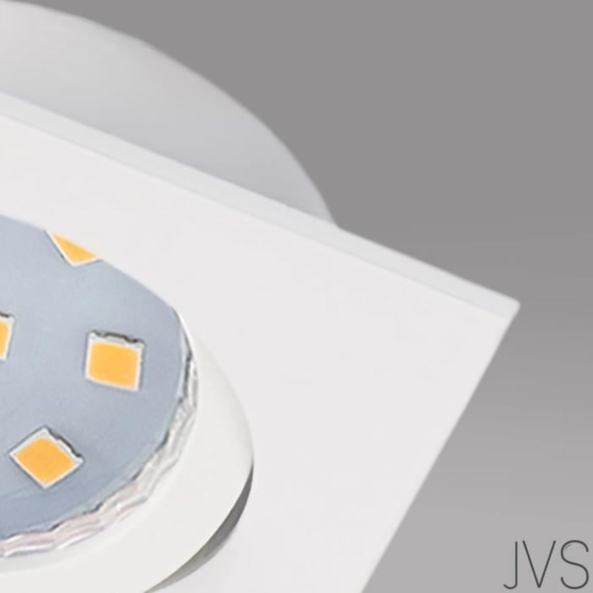 XimstF Spot LED encastrable orientable carré blanc mat Incl. 9x4W LED ...