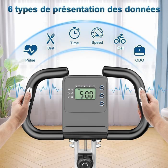 Vélo d'appartement pliable 3 en 1 - Dskeuzeew vélo d'intérieur ...