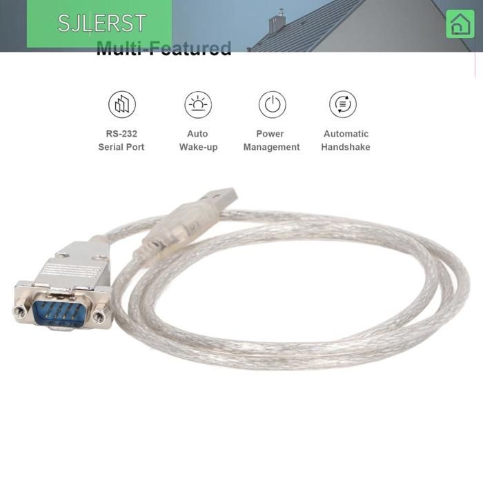 Sjlerst Adaptateur USB vers série USB To Serial Adapter 3.3ft USB To ...