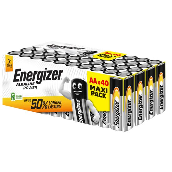 Energizer Pile LR6 (AA) alcaline(s) E303711100 Power LR06 1.5 V 40 pc(s ...