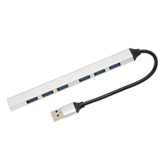HURRISE hub USB 3.0 7 en 1 Hub USB 3.0 7 Ports 5Gbps Transmission ...