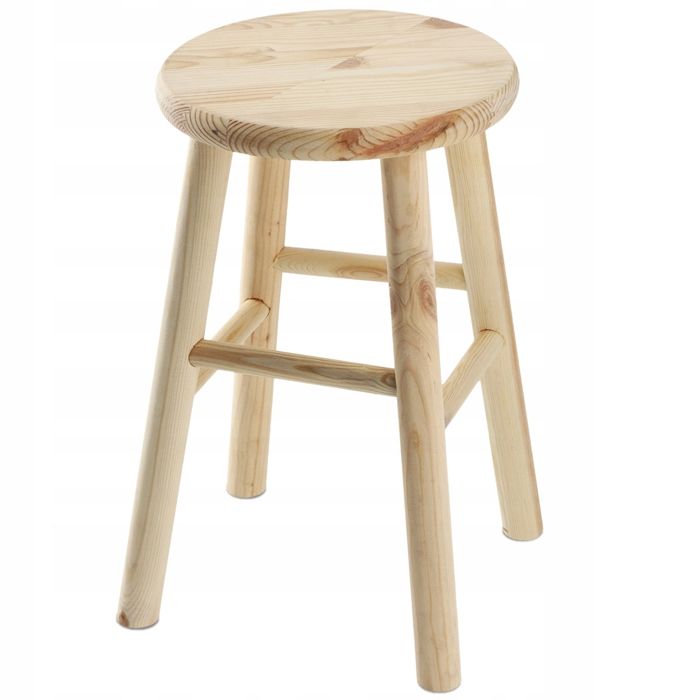 KADAX Tabouret en Bois de Pin Naturel, Élégante Chaise pour Ajouter Une ...