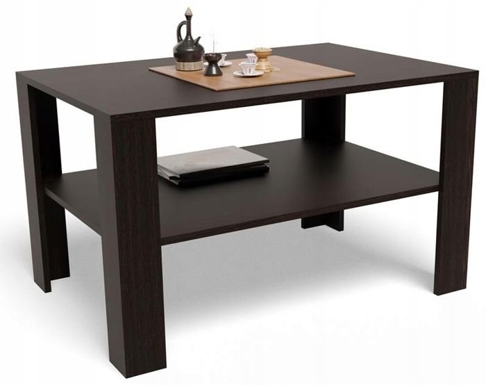 Table Basse EX3 Wengé - Table de salon Style contemporain - 100 x 68 x 60 cm - Cdiscount Maison