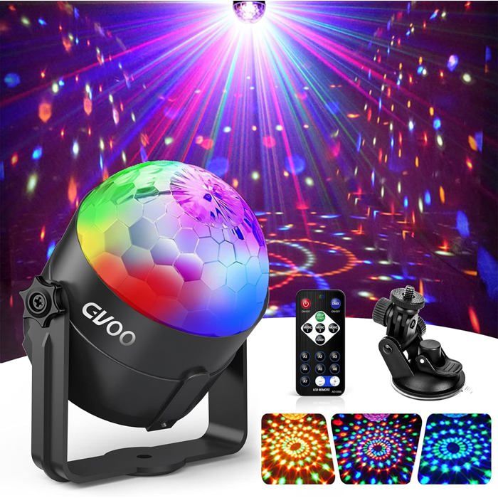YSFMODE-Lampe De Scène,360°Rotative Boule Disco Jeux De Lumière 5W ...
