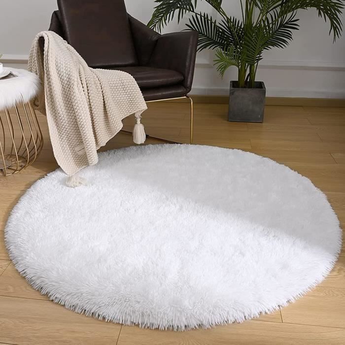 Tapis Rond Blanc