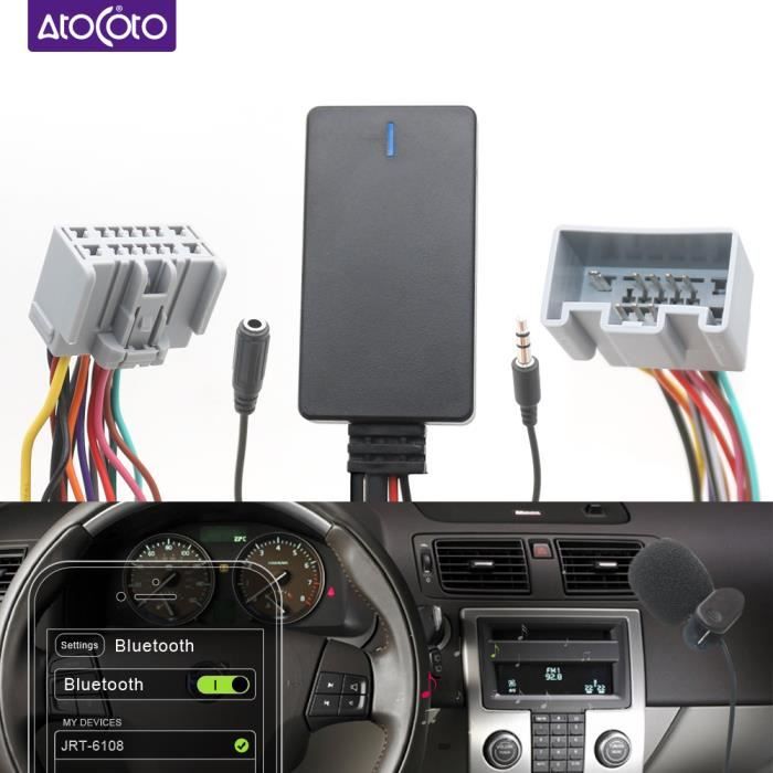 Voiture Bluetooth 5.0 AUX Adaptateur Mains Libres pour Volvo C30 S40 ...