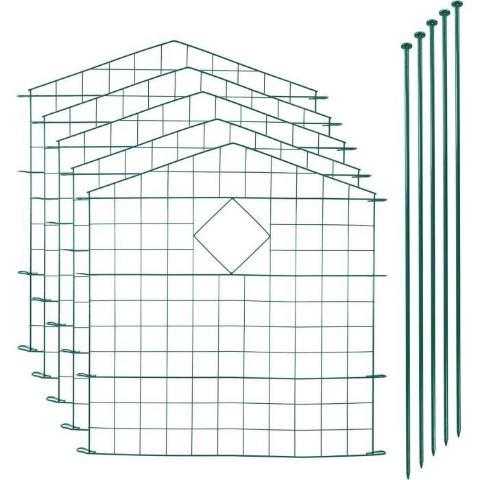 Lot De 11 Clôtures De Bassin En Métal Avec 5 Éléments De Clôture En ...