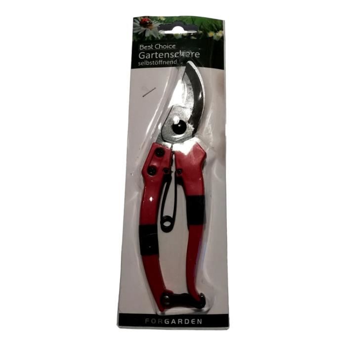 Sécateur de Jardin Inox 19 cm Coupe Branche Plante Terrasse Jardins ...