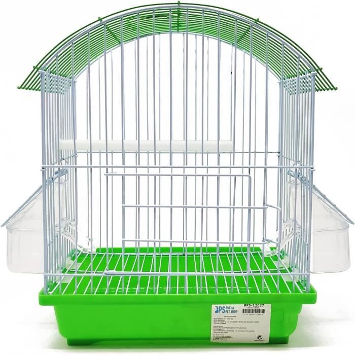 BPS Petite cage Oiseaux pour Oiseau Canaris Grand Métal avec Mangeoire ...