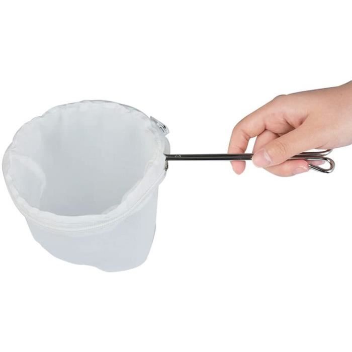 Crépine de Tissu Alimentaire Réutilisable en Coton 300 Mesh Passoire ...