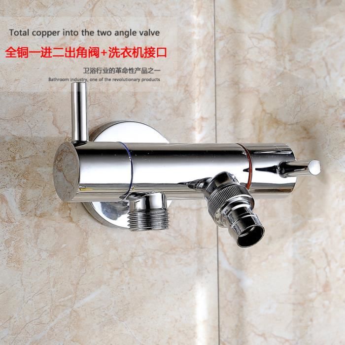 Bidet,Pistolet pulvérisateur multifonction en cuivre, Valve en t, 1 en ...