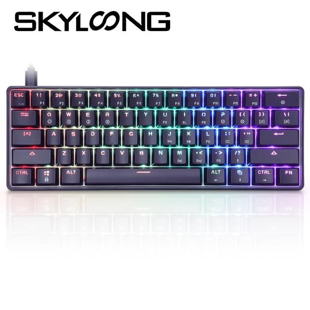 Clavier Gamer Mini GK61 Teclado 60% - Gateron Black - USB 3.1 Type C ...