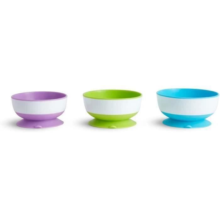 Lot de 3 ventouses Stay Put avec ventouse, bleu/vert/violet - Cdiscount ...