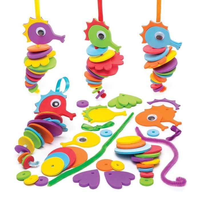 Baker Ross Kits D Hippocampes à Empiler Lot De 6 Kits Créatifs De