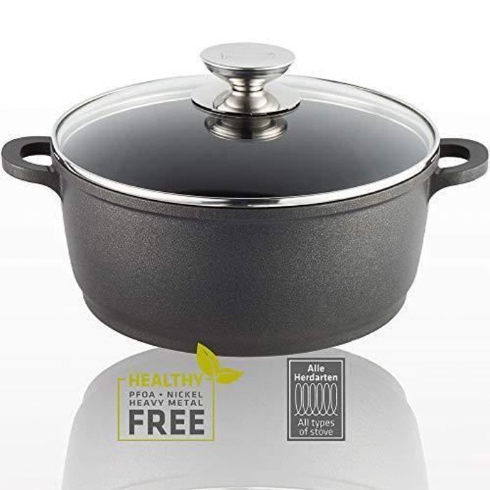 Berndes Cliquez Vario 20 cm Induction Profonde cocotte avec Couvercle en Verre - Cdiscount Maison