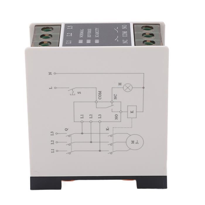 Duokon Relais AC triphasé AC Relay PC Flame Retardant Rail Installation ...