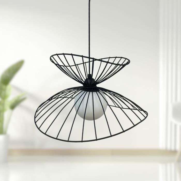 Lampe Vertigo 100% Métal Métal Noir 50Cm, Suspension Vintage Vertigo ...