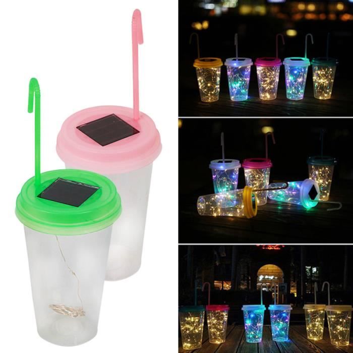 6pcs Solar Tea Cup Light LED Fairy Drinking Lights Decor for Party ...