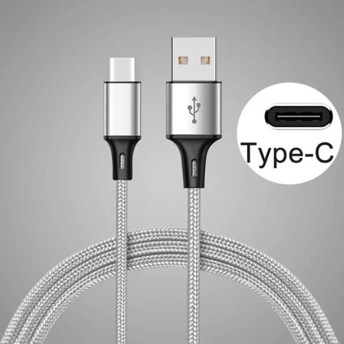 Câble Micro USB type-c 3A pour recharge rapide et transfert de données ...