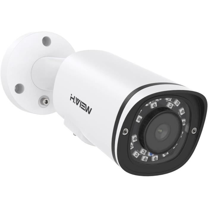 H.View 4K 8Mp Caméras De Surveillance Ip Poe , Caméra De Surveillance ...