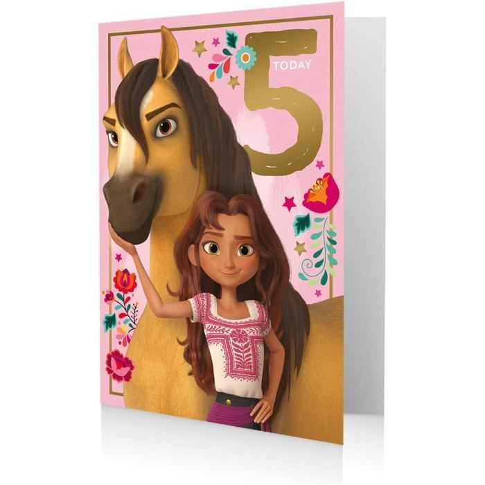 Carte D'Anniversaire Officielle Spirit Pour 5 Ans[u10088] - Cdiscount ...