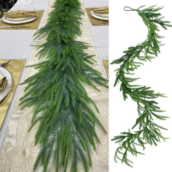 Guirlandes De Verdure En Pin Artificiel, Guirlande De Pin Norfolk De Noël, Guirlande De Pin ...