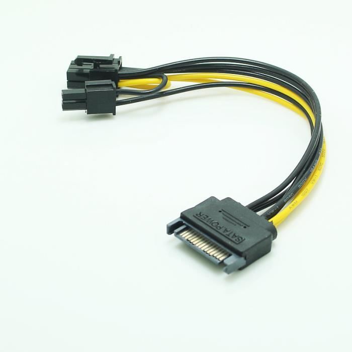 Cable Adaptateur d'alimentation Carte Graphique 8 Pins à 15 Pins ...