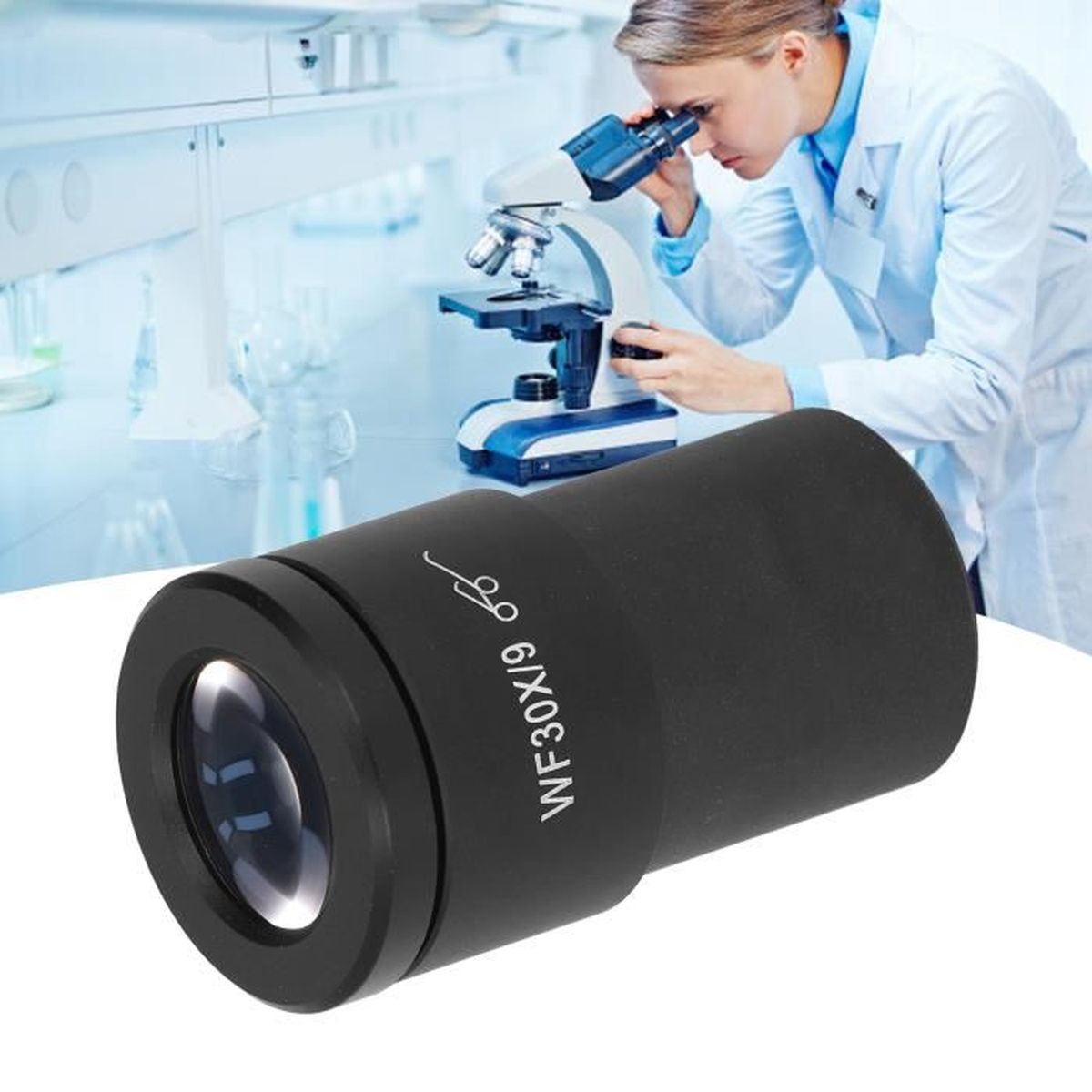 LID- Cikonielf Oculaire de microscope Lentille de Microscope stéréo ...