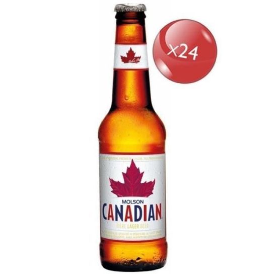 Biere - molson canadian 24*33cl - La cave Cdiscount